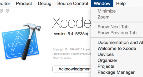 Xcode6.4でAlcatrazを動かす - もぐめぽろぐ